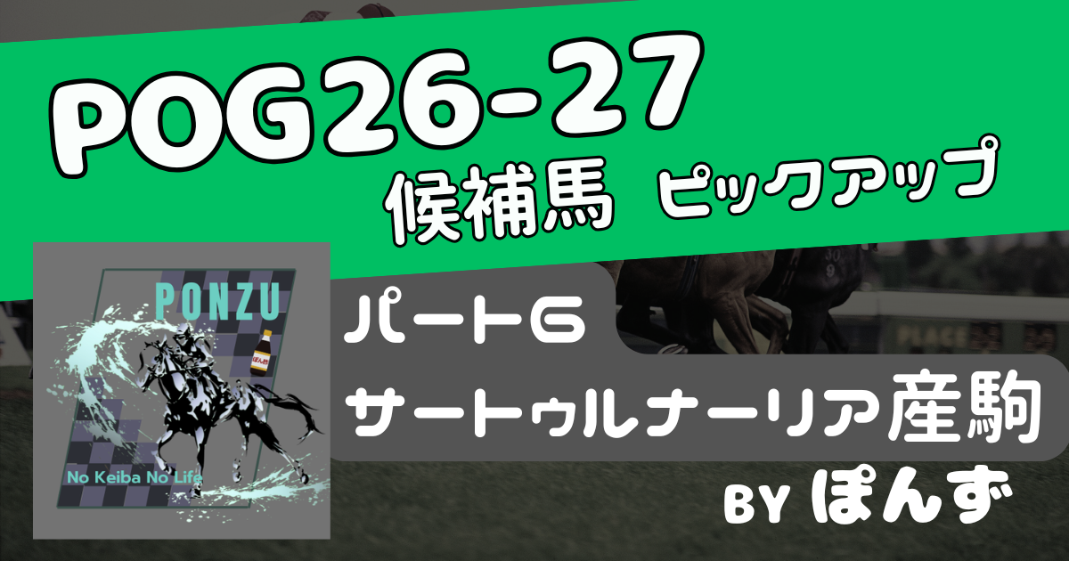 サートゥルナーリア POG26-27 ノイエルング フェイムシーカー | ぽんず競馬